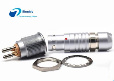 中国 M25 Lemo4B10ピンハイブリッド混合流体システムコネクタガスラインオスおよびメスコネクタ 販売のため