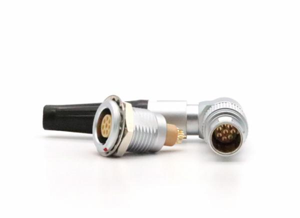Lemo FSG 1B Rotatable Connector 8pin Right Angle Plug And Socket FSG.1B.308