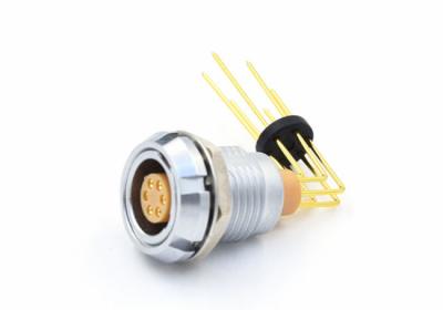 Cina perni del circuito stampato del gomito dei connettori ECG di serie di 6pin Lemo B con la riparazione matta 2 in vendita