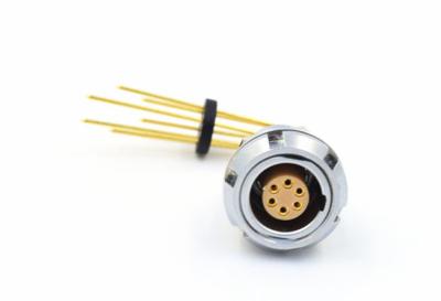 Cina perni del circuito stampato del gomito dei connettori ECG di serie di 6pin Lemo B con la riparazione matta 2 in vendita