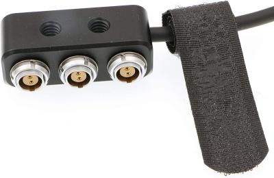 Cina 1 a 3 Mini Power Splitter Box ARRI Teradek Cable 26cm D Tap Male Movi Pro AUX Port To 3 Pcs 2 Pin Female Box in vendita