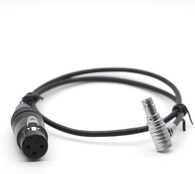 China 45cm Alexa Mini Audio In Cable XLR 3 Pin To Lemo 0B 6 Pin Male Audio Port Double Track Line In for sale