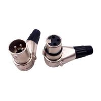 China Right Angle Metal Xlr Connector Cable , Security Camera Extension Cable for sale