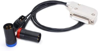 China DB25 Lectrosonics Wisycom Audio LTD Receiver DB25 Female Interface Audio Output Dtap XLR 3Pin Power Supply cable for sale