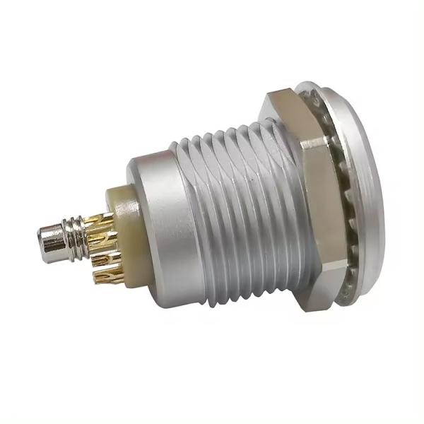 Conector de empuje-tirón médico Lemo EGG FGG 2B 6+1 Metal 6 señal 1 conector de montaje de panel médico de entrada líquida