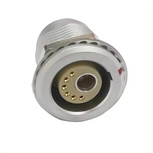 Conector de empuje-tirón médico Lemo EGG FGG 2B 6+1 Metal 6 señal 1 conector de montaje de panel médico de entrada líquida