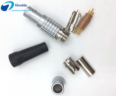 China Compatible Lemo B Series Connectors FGB 0B 2 3 4 5 6 7 9 Pin Two Keying 60 Degree Male Plug for sale