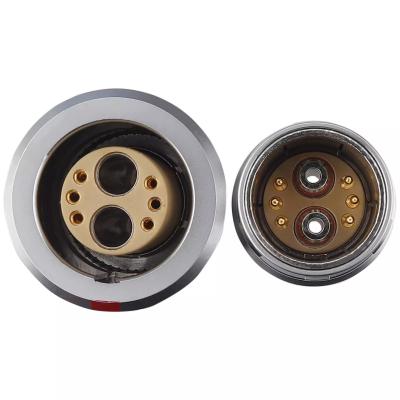 Cina M18 connettore ibrido elettrico-pneumatico 6 segnali + 2 prese e prese fluidi FGG/EGG in vendita