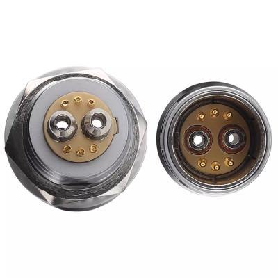 Cina M18 connettore ibrido elettrico-pneumatico 6 segnali + 2 prese e prese fluidi FGG/EGG in vendita