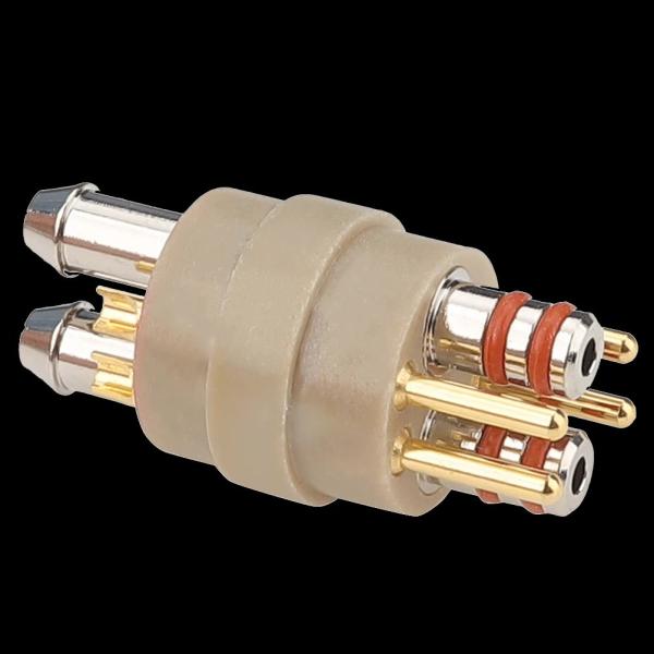 M18 double coaxial 4-signal connector Mixed connector FGG EGG 3B 4+2 plug and socket