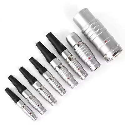 China Lemo compatible B series Circula Self Lock Push Pull Connector for Test and Measurement Deivces for sale