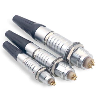 China Lemo compatible B series Circula Self Lock Push Pull Connector for Test and Measurement Deivces for sale