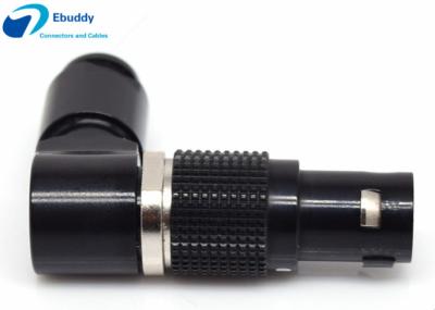 中国 直角FHG 0B Lemo 7のピン コネクタの肘のプラグの黒色FHG.0B.309 販売のため