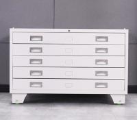 China Multi Layer 0.069cbm Metal Drawer Cabinet Ergonomic Handle Knocked Down Structure for sale