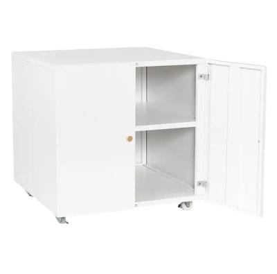 China Modern style double-door steel drawer cabinet, printer cabinet with roller doors, for placing printers for sale