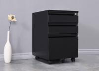 China Metal Mobile Pedestal Filing Cabinet 3 Drawer H600mm Cold Rolled Steel Lockable for sale