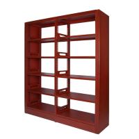 China 6 Layer Adjustable Steel Library Bookshelf 2000x950x450mm 80kg Capacity for sale