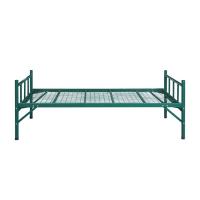 China Army Folding Single Metal Bed Frame 1900x900mm Steel Dormitory Bed for sale