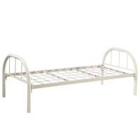 China Steel Single Bed with Mellow Headboard 1900x900mm for Home Dormitory for sale