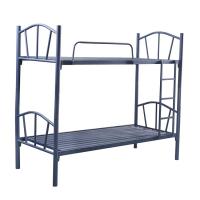 China Double Decker Military Steel Bunk Bed Frame 2000x900mm Heavy Duty Dormitory for sale