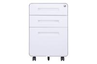China KD Structure 3 Drawer Metal Mobile Pedestal 1.2mm Steel Filing Cabinet 480mm Height for sale