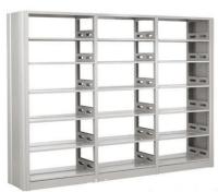 China 80kg per Layer Double Sided Movable Metal Bookcase Shelves H2000mm for sale