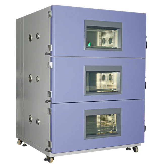 Three-layer industrial drying oven with temperature control system