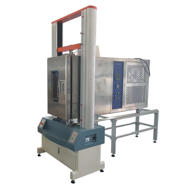 Customized Automated Tensile Test Chamber in operation