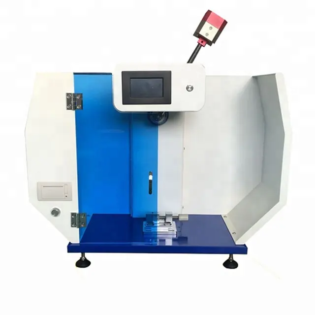 Industrial Plastic Izod Impact Tester showing testing chamber and control panel