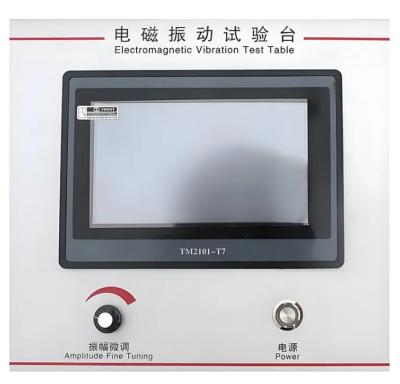 China Electromagnetic Type Portable Frequency Vibration Table With Industrial Touch Screen for sale