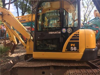 China Used Komatsu PC56 Crawler Excavator 4D102E engine 6T weight  with Original Paint for sale