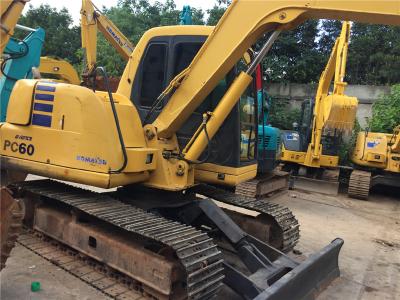 China Used Komatsu PC60 Crawler Excavator 4D94 engine 6T weight  with Original Paint for sale