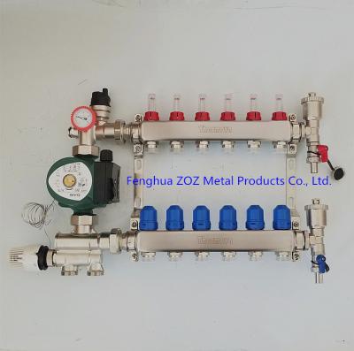 China Sistema radiante de acero inoxidable del múltiple de la calefacción de piso en venta