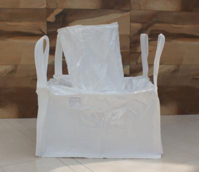 China Witte FIBC bulkzak 500-2000 g/m2 SF 5 1 voor verzending en verwerking Te koop
