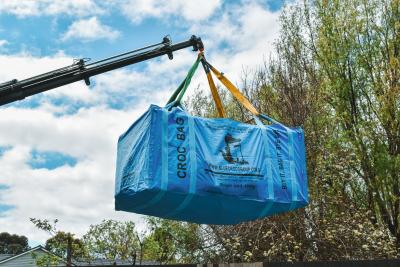 China 120L-Fähigkeit Abfall-Skip-Taschen mit UV-resistenten Custom Printing verfügbar zu verkaufen