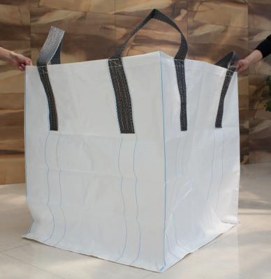 Cina 1Ton Bulk Bags With Liner Top open Bottom flat Cross Corner Loops 90*90*120cm in vendita