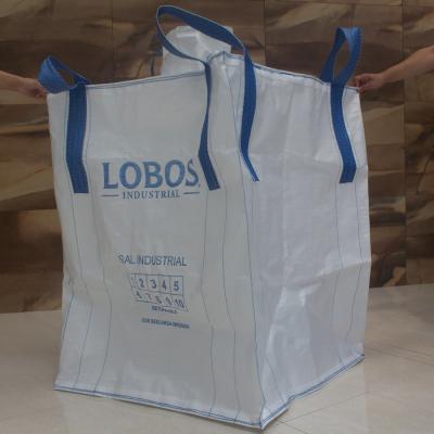 Cina 4 cinghie FIBC completamente avvolgono la grande borsa del grande della borsa tessuta pp cemento dell'HDPE 2000kg in vendita