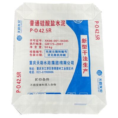 中国 Block Bottom Bag Cement  With Outer Valve 販売のため