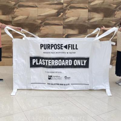 Cina 1000kg 1500kg Recycling FIBC Dumpster PP Skip Bag For Construction Waste Garbage in vendita