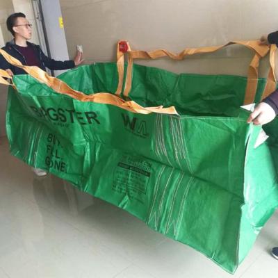 China 3 yardas cúbicas saltan el bolso para la basura de la ruina que la aduana inútil del bolso que embala colorea la basura de reciclaje grande en venta