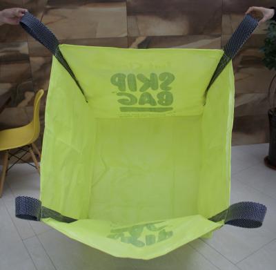China 3 yardas cúbicas saltan el bolso para la basura de la ruina que la aduana inútil del bolso que embala colorea la basura de reciclaje grande en venta