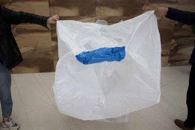 Cina One Handle sacchetti a granello la dimensione stampa e logo possono essere tutti personalizzati sacchetti a granello in vendita