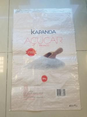 China 25KG 50KG Pp Woven Bag Packing Raffia Sugar Rice Corn Sand Sack Custom Printed Te koop
