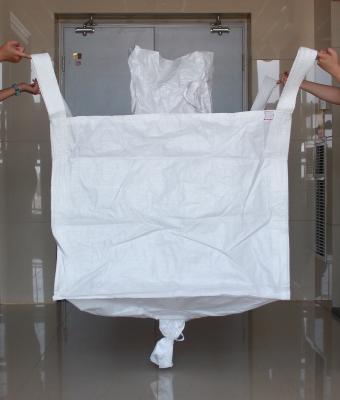 Cina Becco inferiore di scarico dei pp del becco superiore enorme non rivestito di plastica della borsa su misura per farina in vendita