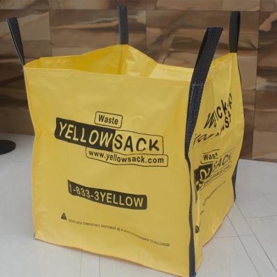 China 3 yard Lawn Leaf Container Waste Skip Bags For Garden Garbage dumpster bag Te koop
