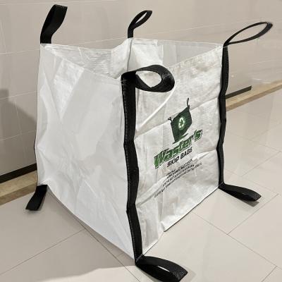 China 1000kg Dumpster 3 cubic yard Big Skip Bag For Domestic Waste rubbish bag Te koop
