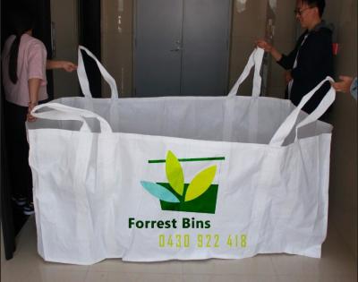Cina 2200 libbre dell'ippopotamo delle borse del ciarpame di borsa di salto per la borsa residua del bidone della spazzatura dei materiali da costruzione del giardino in vendita