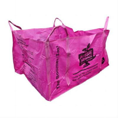 Cina 1-6 Cubic Yard Waste Skip Bag For Construction Garbage Hippo Bag Junkster Junk Removal in vendita