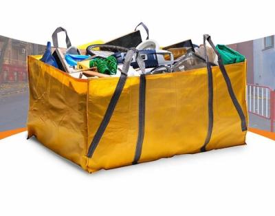 Cina 1-6 Cubic Yard Waste Skip Bag For Construction Garbage Hippo Bag Junkster Junk Removal in vendita