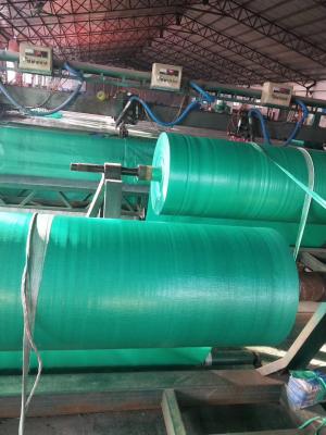 Cina Rotolo tubolare verde del tessuto dei pp per il sacco tessuto pp Rolls del fertilizzante di agricoltura in vendita